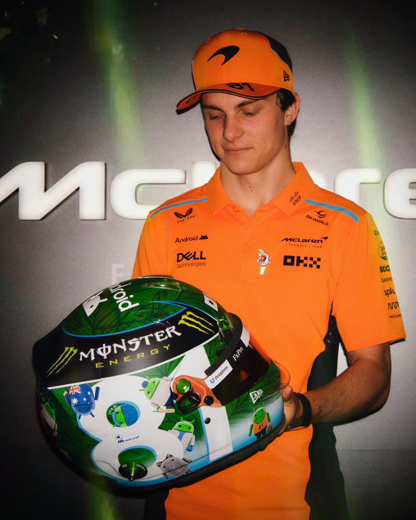 Oscar Piastri helmet for the F1 2024 Brazilian GP – Art of Helmets