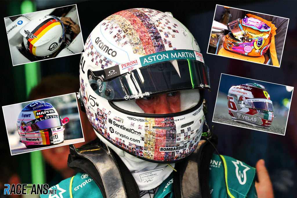 “Danke Seb”: F1 drivers’ special helmets for the 2022 Abu Dhabi Grand ...