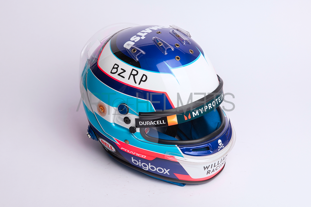 Franco Colapinto 2024 F1 Full-Size 1:1 Replica Helmet – Art of Helmets