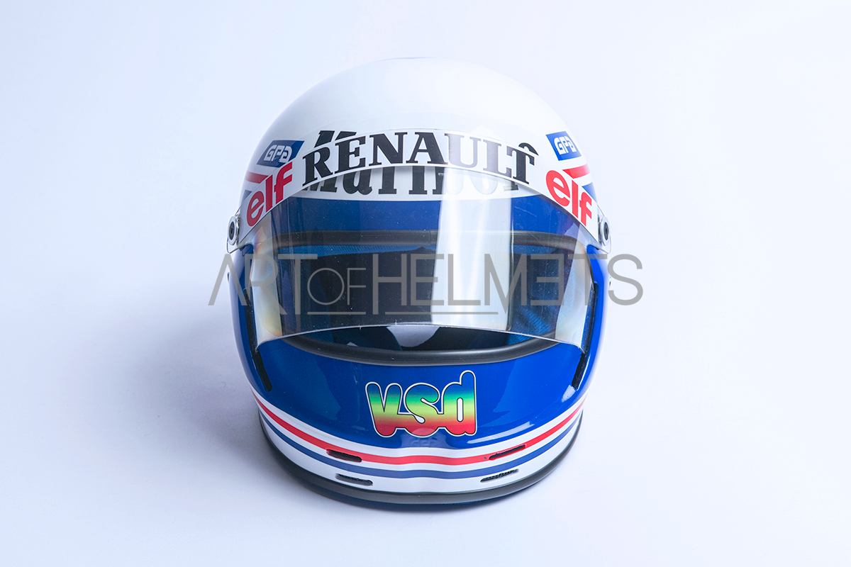 Alain Prost 1981 F1 Full-Size 1:1 Replica Helmet – Art of Helmets