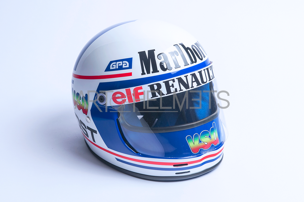 Alain Prost 1981 F1 Full-Size 1:1 Replica Helmet – Art of Helmets