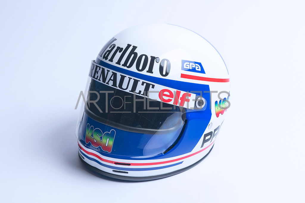 Alain Prost 1981 F1 Full-Size 1:1 Replica Helmet – Art of Helmets