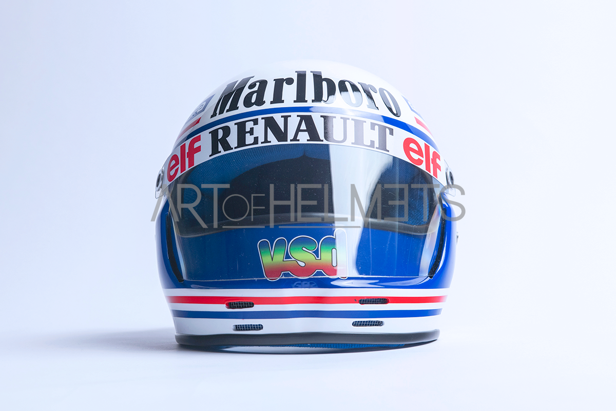 Alain Prost 1981 F1 Full-Size 1:1 Replica Helmet – Art of Helmets