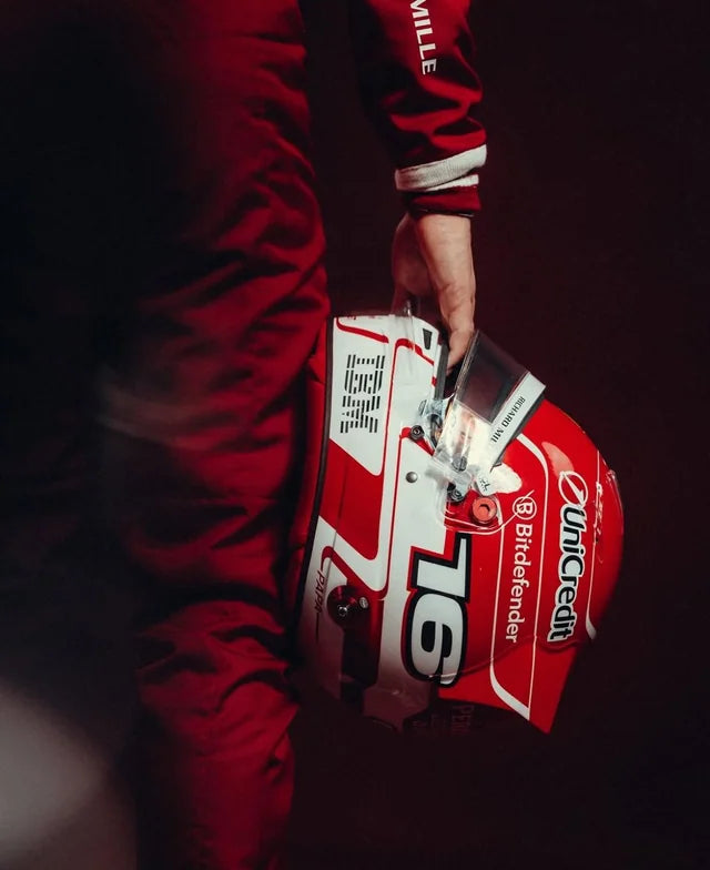 Charles Leclerc debuts 2025 helmet, pays homage to late family members ...