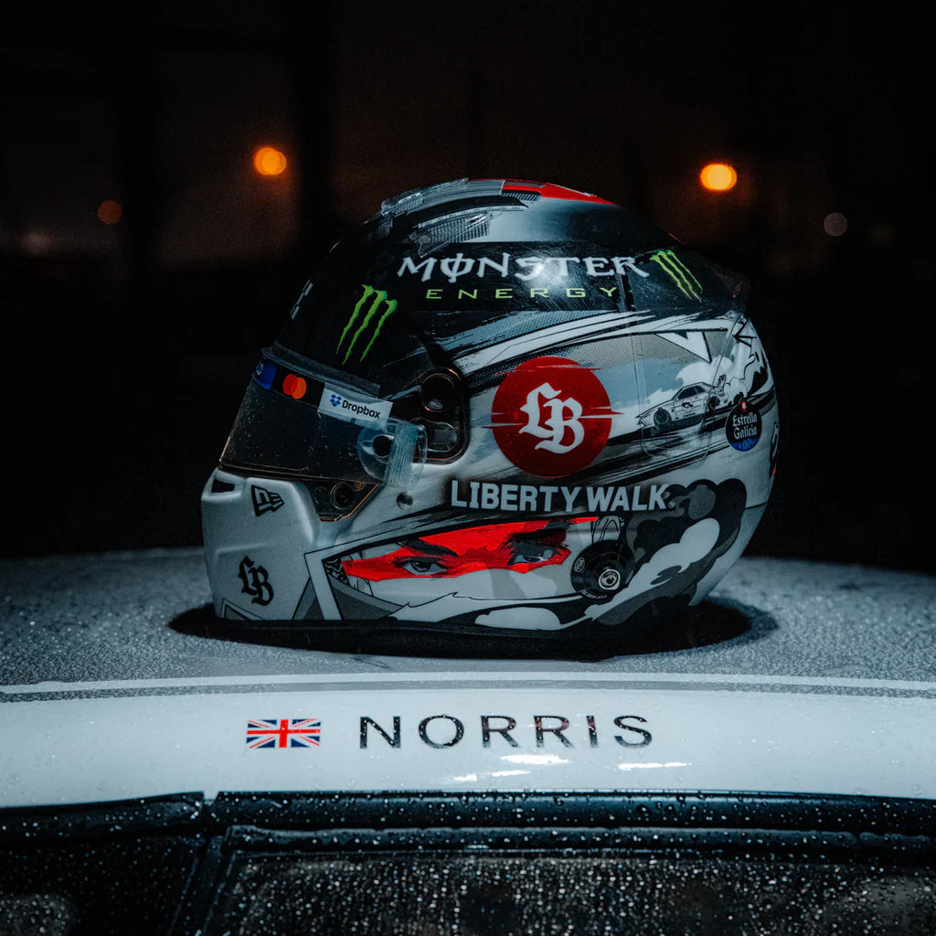 Introducing the Liberty Walk x Quadrant Lando Norris F1 helmet design ...