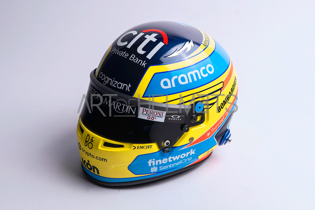 Fernando Alonso 2023 Formula One Full-Size 1:1 Replica Helmet – Art of ...
