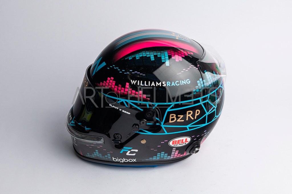 Franco Colapinto 2024 F2 Full-Scale 1:1 Replica Helmet | Art of Helmets