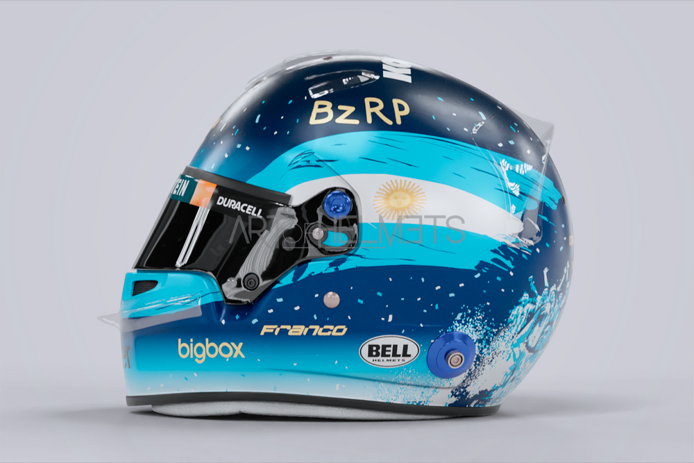 Franco Colapinto 2024 Qatar Grand Prix F1 Full-Size 1:1 Replica Helmet ...