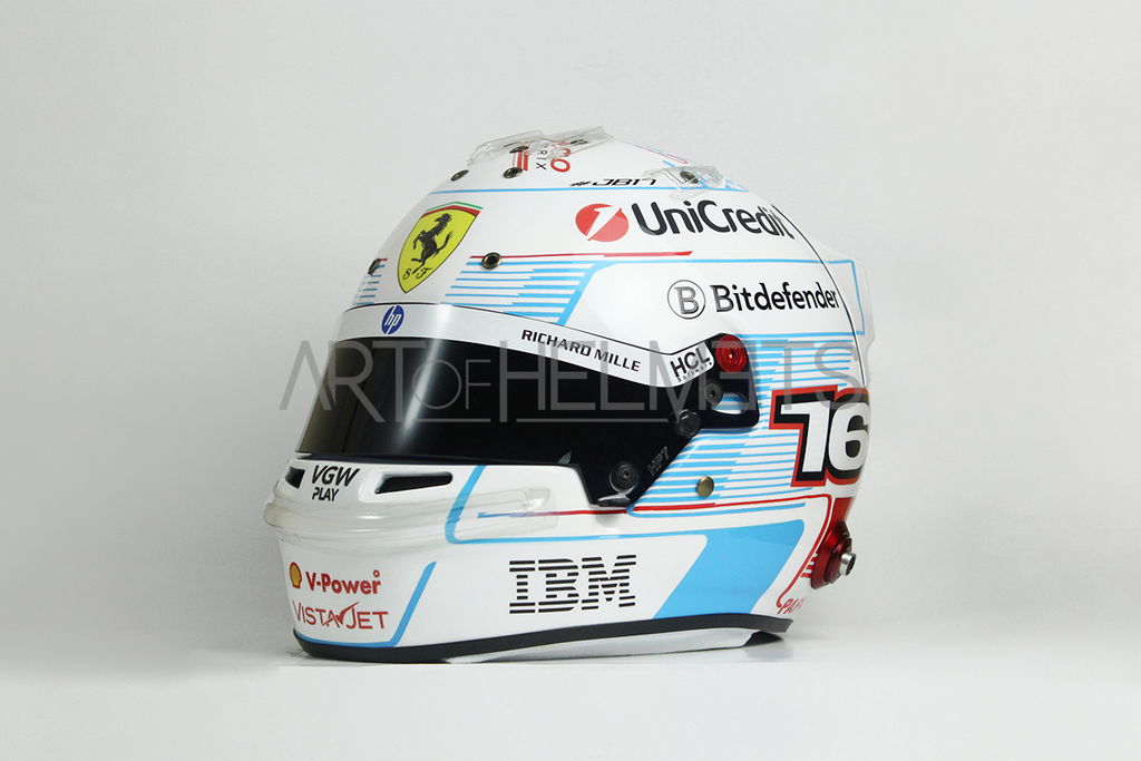 Charles Leclerc 2025 Monaco GP F1 Full-Size 1:1 Replica Helmet – Art of ...