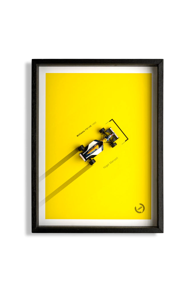 Nigel Mansell 1992 Art Framed Print – Art of Helmets