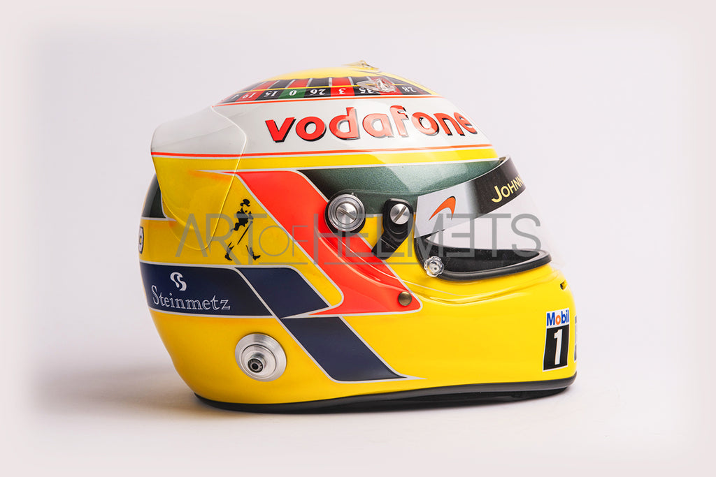 Lewis Hamilton 2010 Monaco Grand Prix F1 Full-Size 1:1 Replica Helmet ...