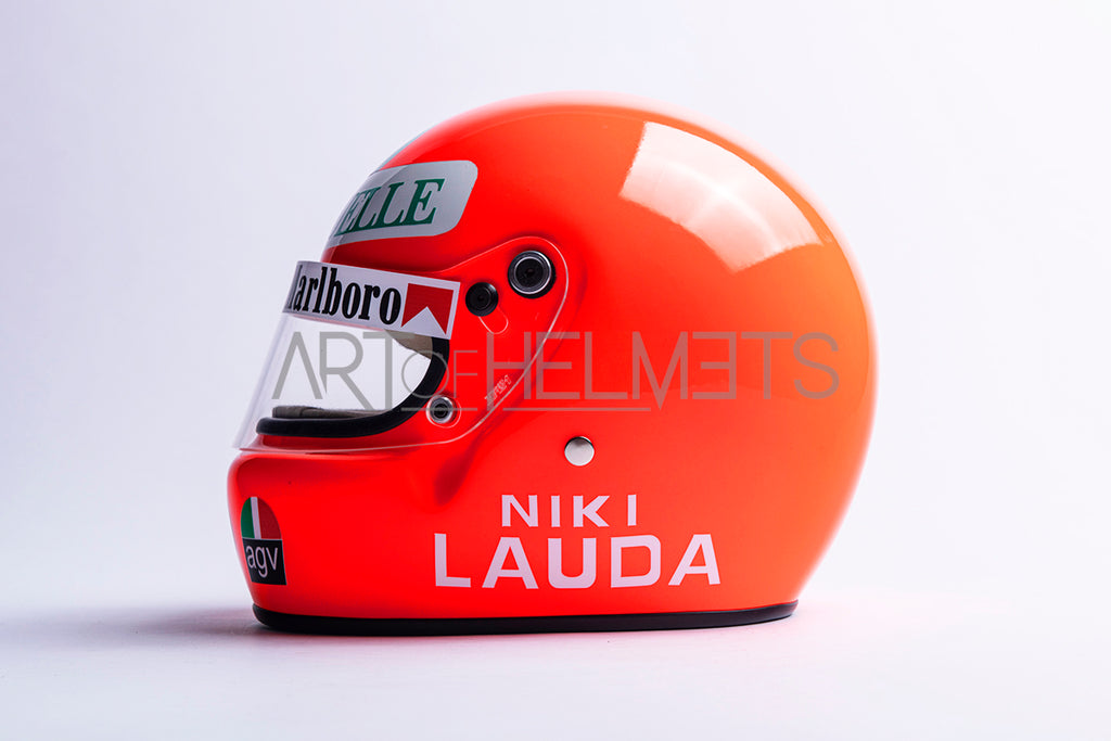 Niki Lauda 1975 Full-Size 1:1 Replica Helmet – Art of Helmets