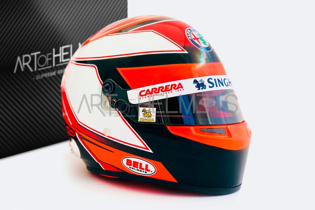 Kimi Raikkonen 2019 1:2 Scale Replica Helmet – Art of Helmets